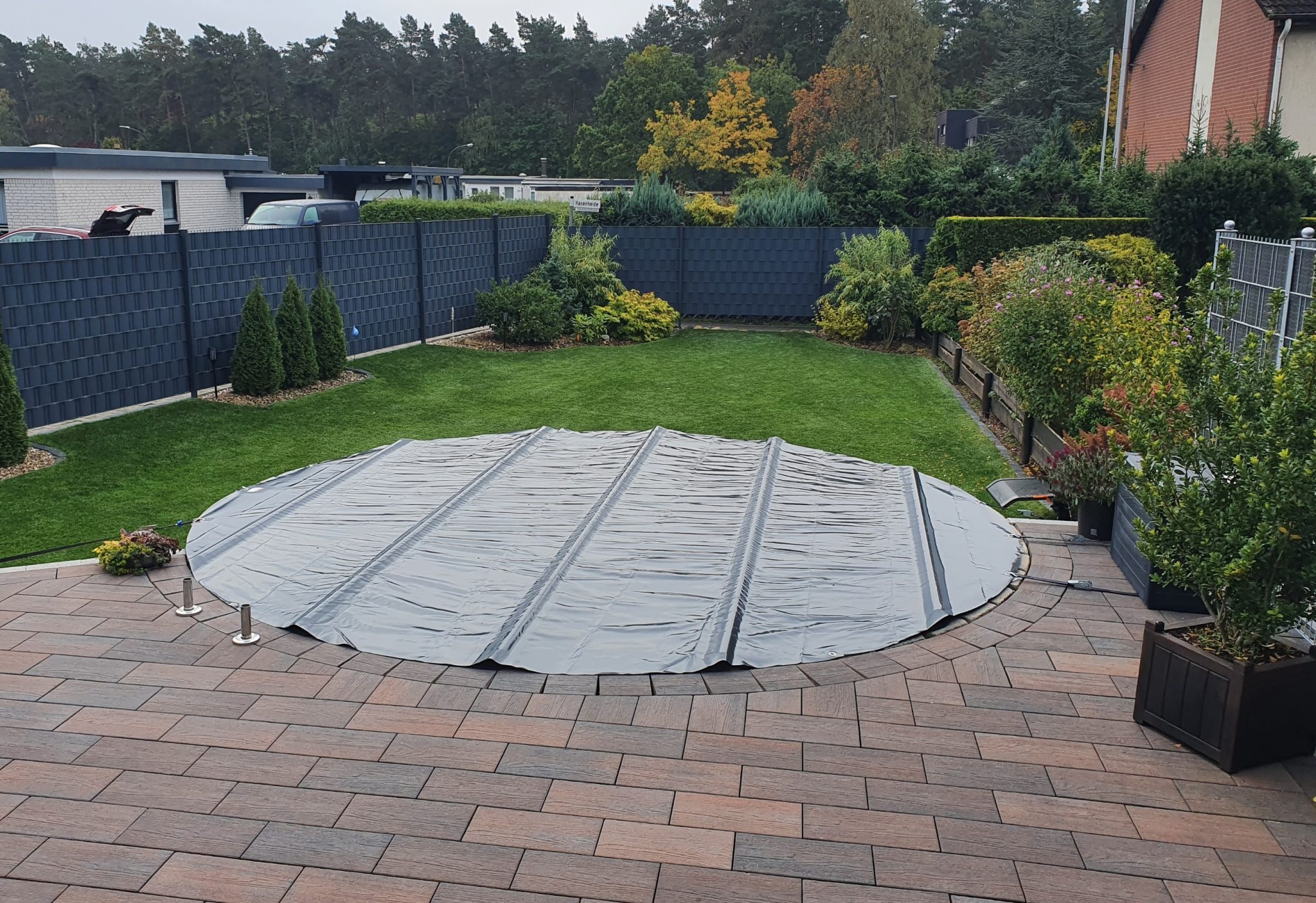 Runde Poolplane Stangenabdeckung in Premium Qualität