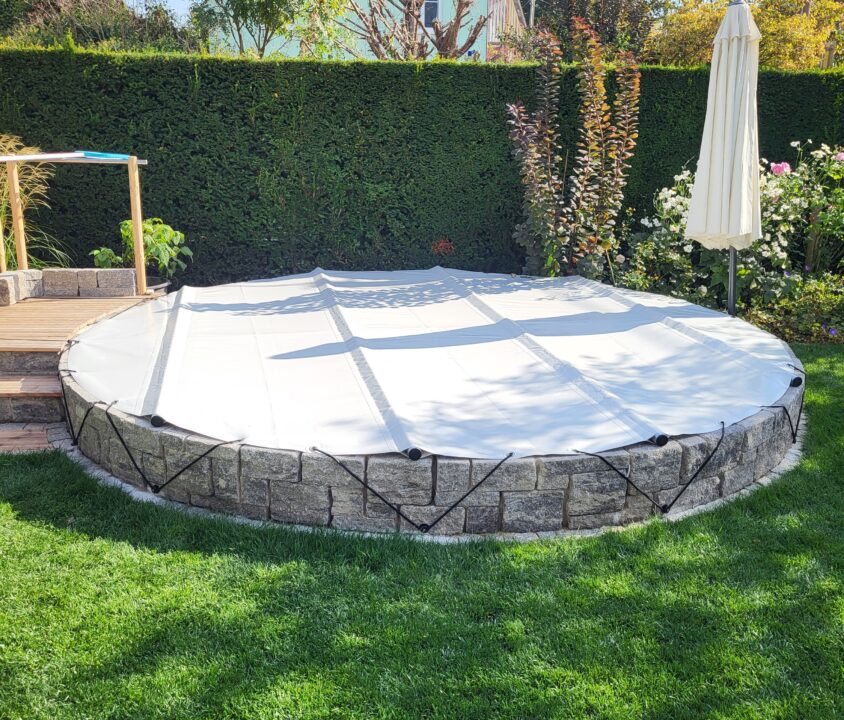 Runde Poolplane Stangenabdeckung in Premium Qualität